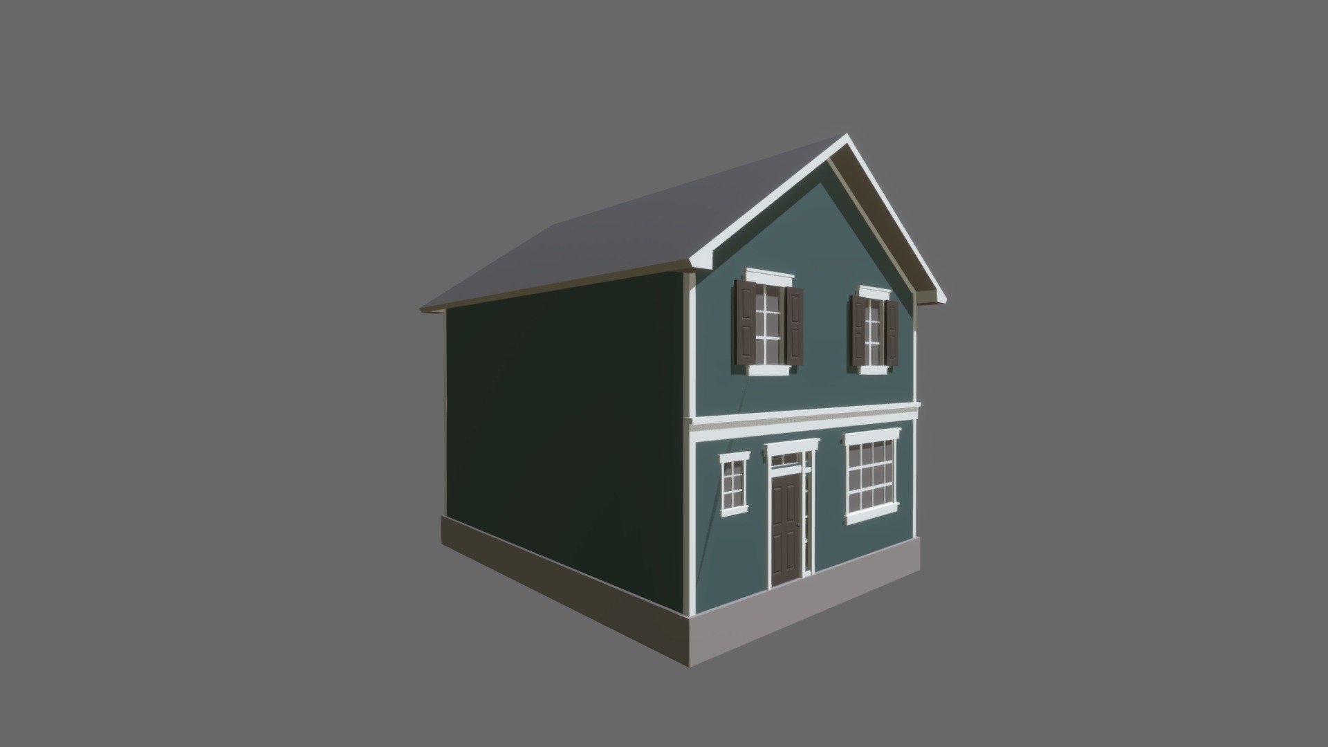 Small Two Story House - 3D model by TylerKasper [7ff916c] - Sketchfab