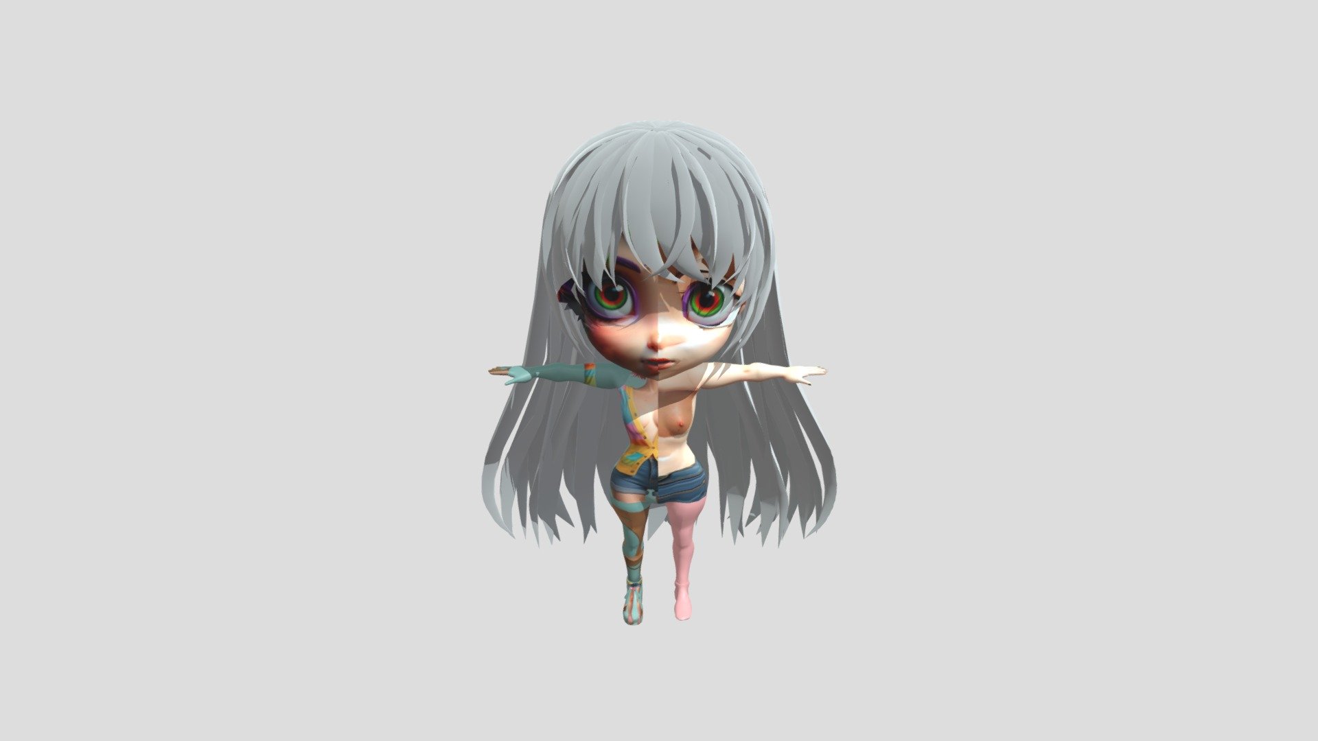 chibi TEST - Download Free 3D model by Psychether [7ff9605] - Sketchfab