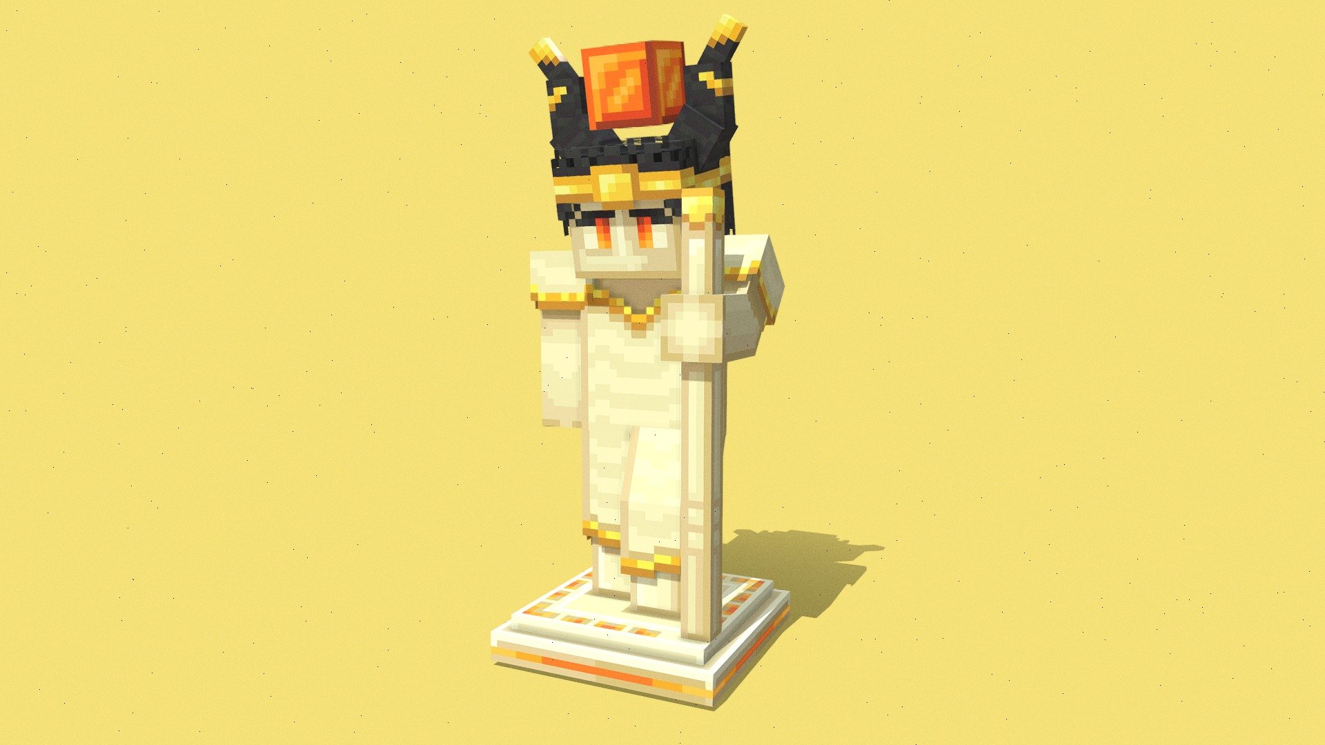 Statue of the Sun Goddess - 3D model by JuleWern (@julewernvvp ...