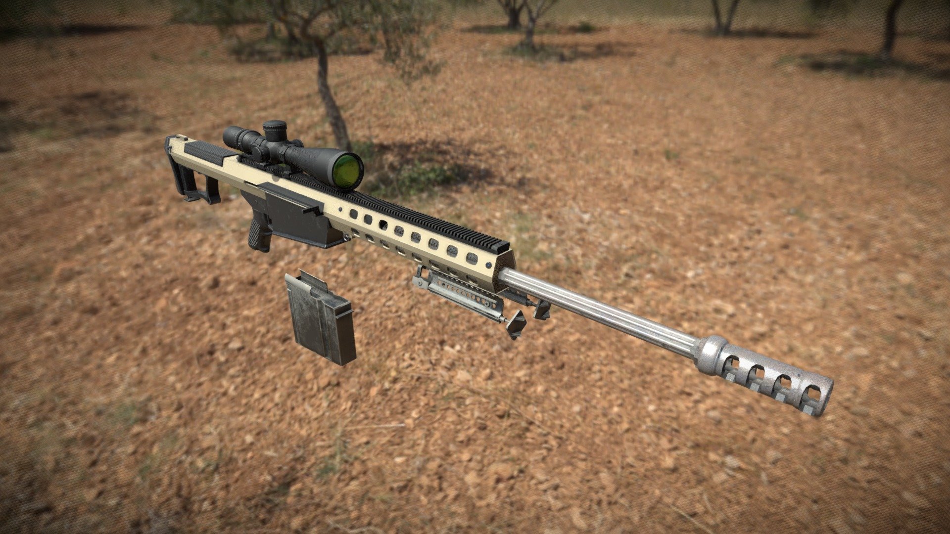 M107A1 - 3D model by Scott Thompson (@SelflessWon) [7ffb724] - Sketchfab