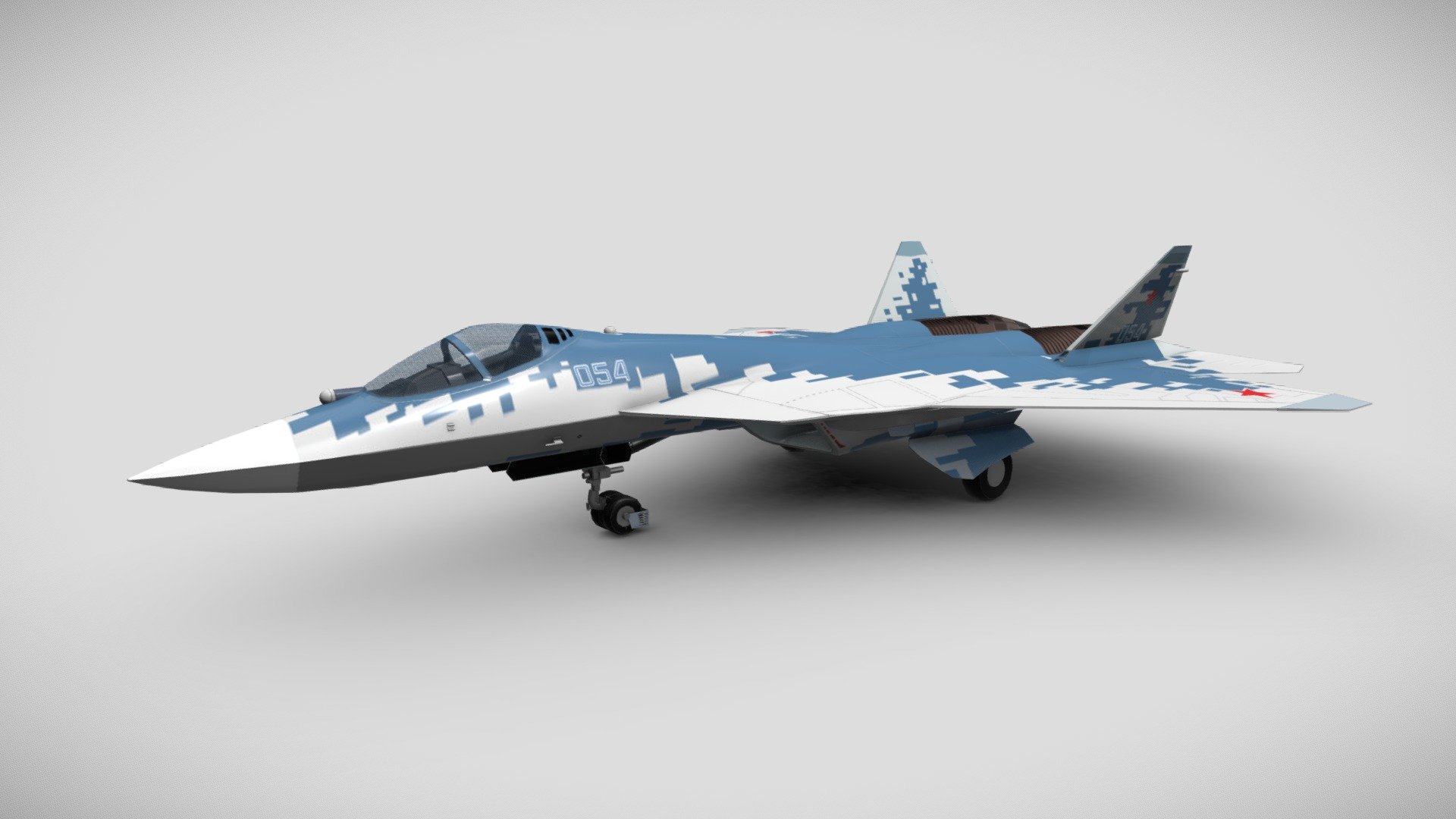 Sukhoi Su-57 - Buy Royalty Free 3D model by Sengchor [7ffc92c ...