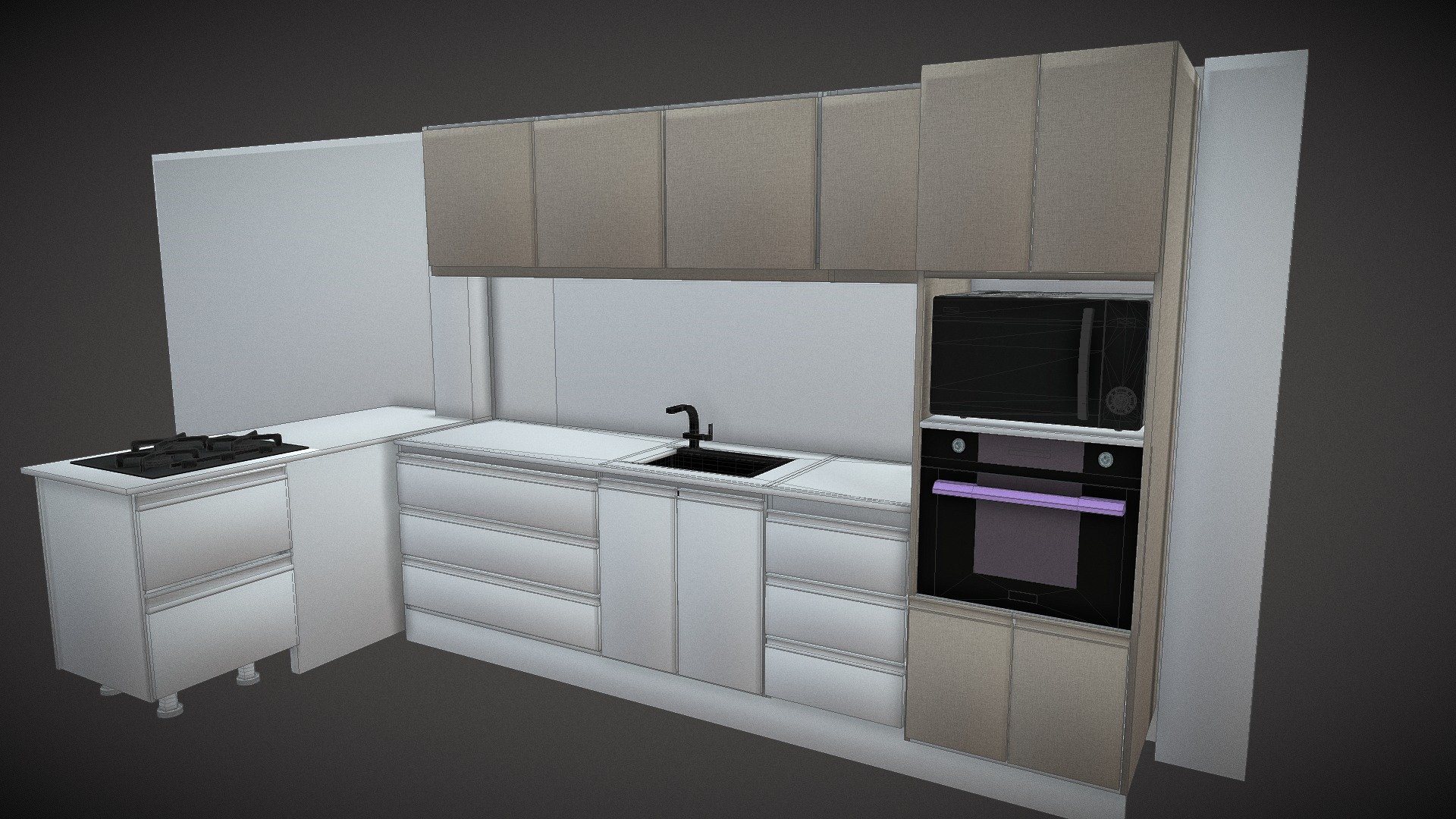 cocina - 3D model by Meblo3d [7ffdc3e] - Sketchfab