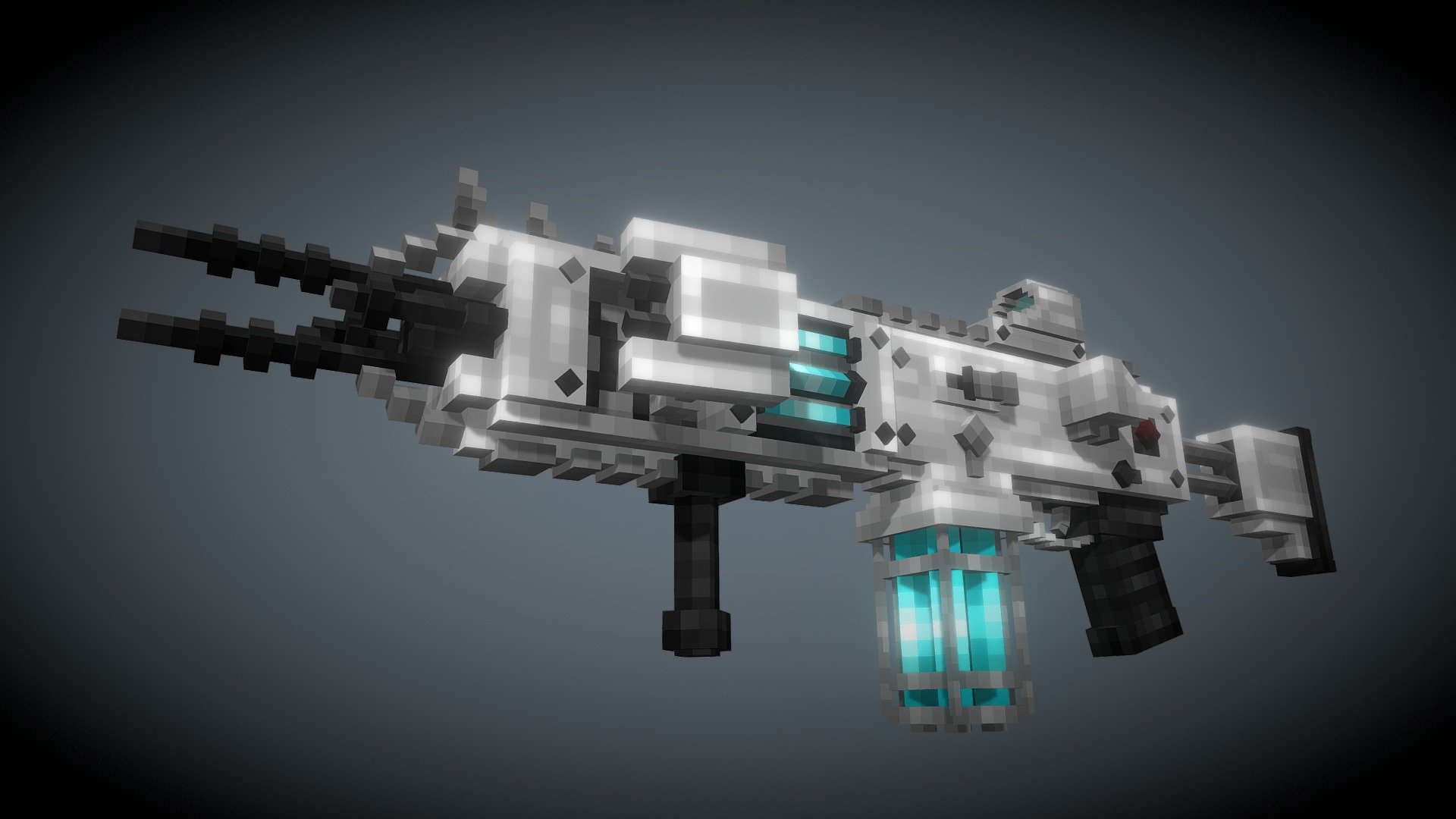 Pulse Rifle "RA MX115" [Voxel] - 3D model by Radium (@Radium_Studio ...