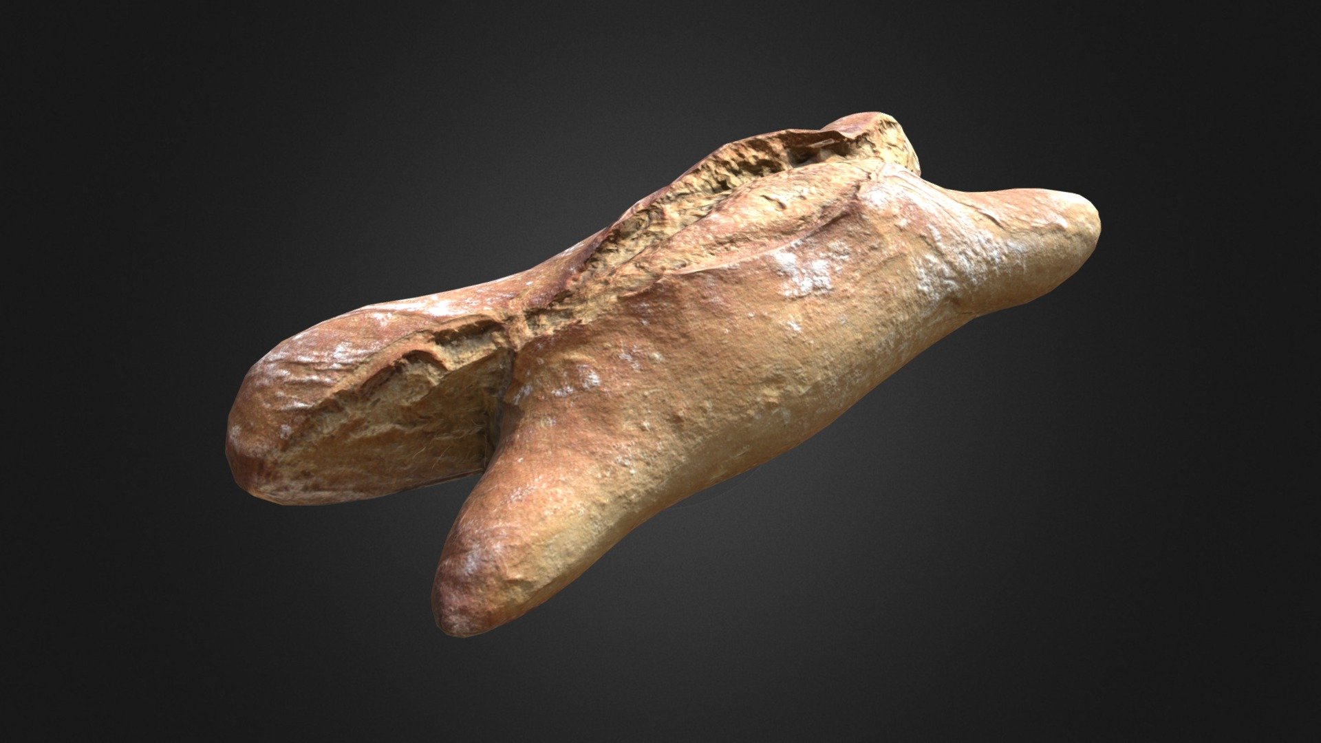 French bread Photogrammetry, pain - 3D model by Control Shifté ...