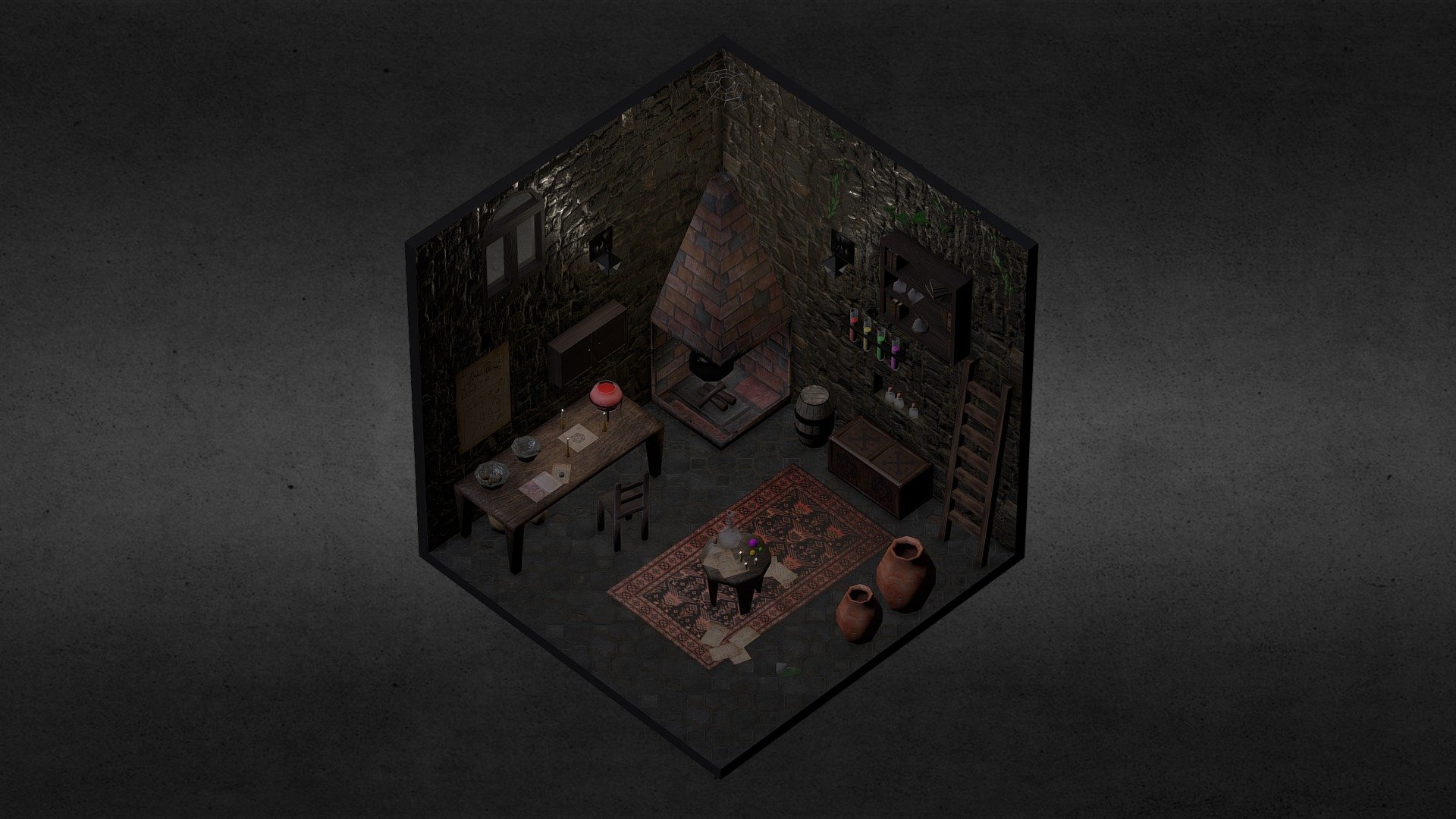 Alchemy Lab #Isometric2020Challenge - 3D model by kons127 [8002f00 ...