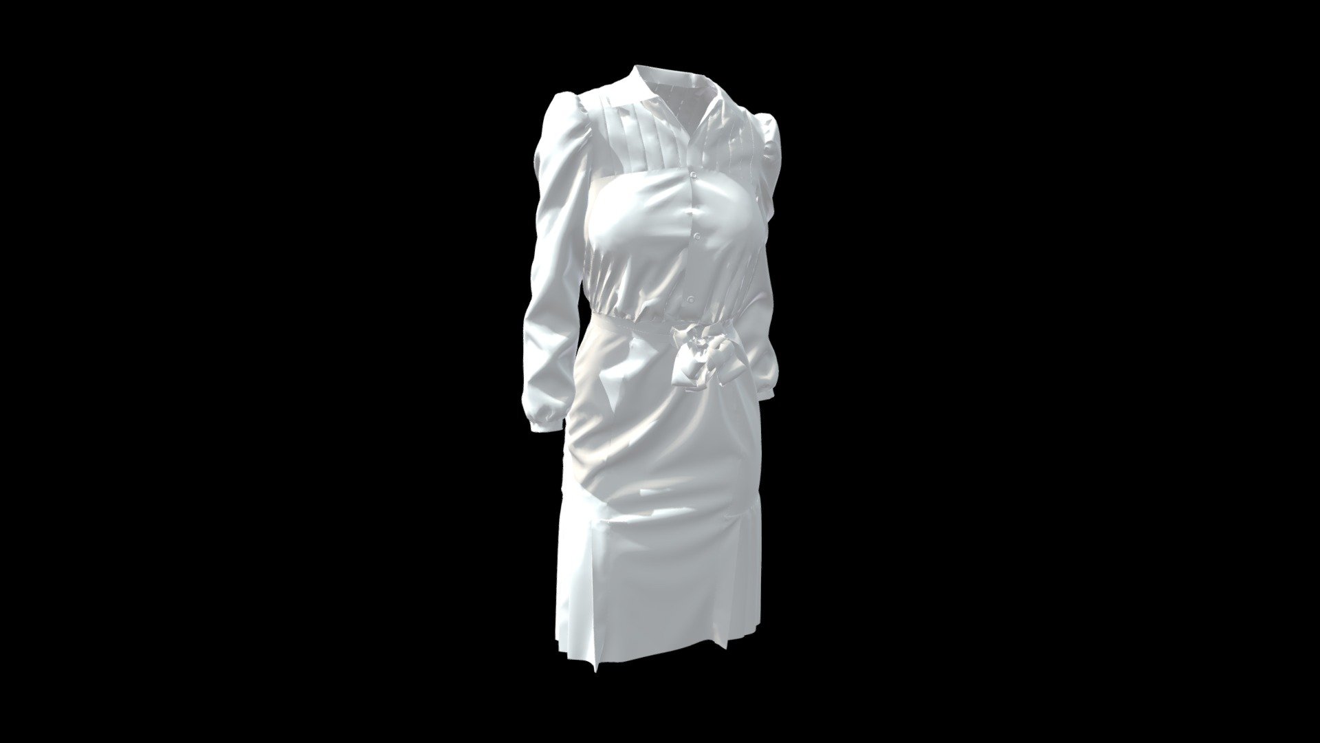 W-DRESS-PLISSET - 3D model by FS Models (@fsmodels) [8003d11] - Sketchfab