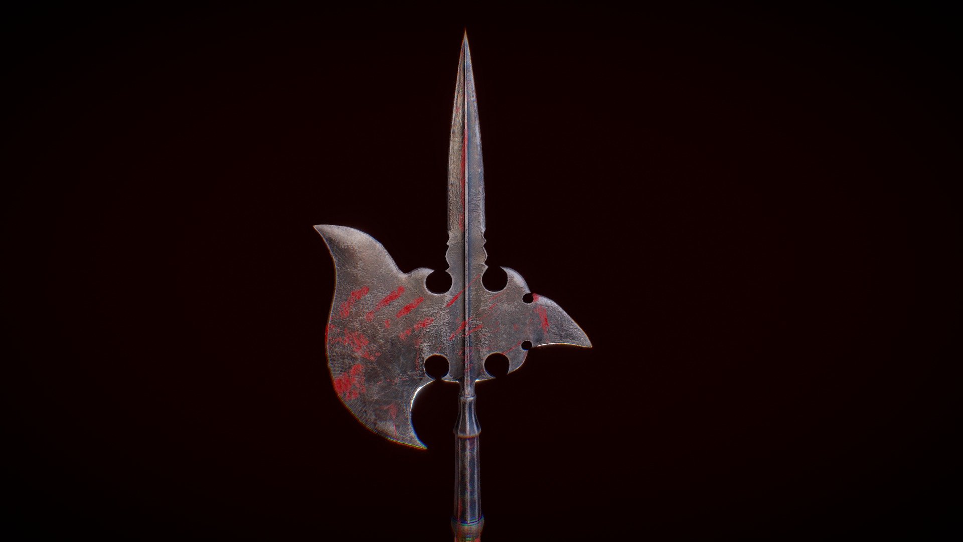 Halberd(Алебарда) - 3D model by poems_obj [8004e83] - Sketchfab