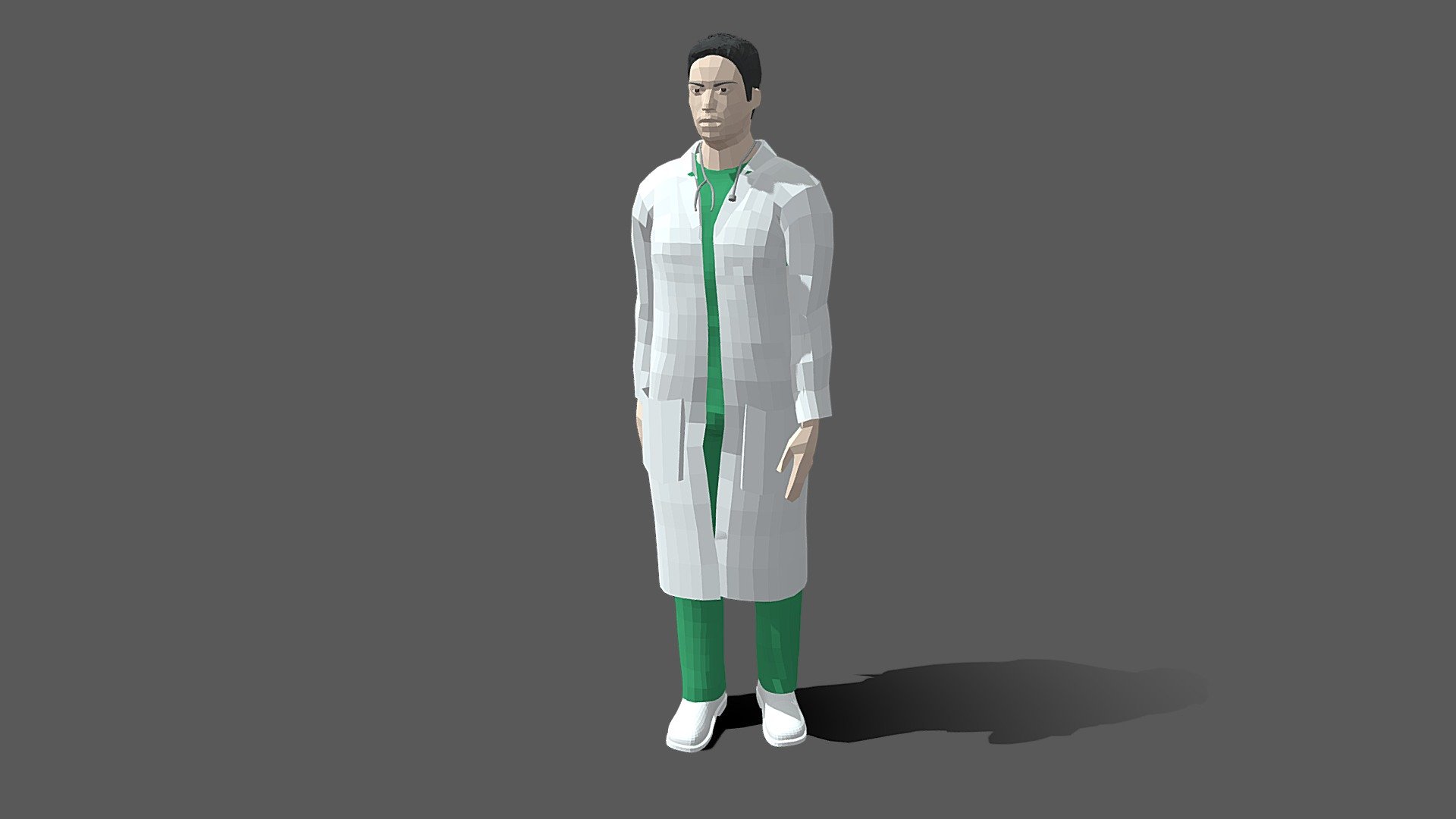 Low Poly Man Doctor - Buy Royalty Free 3D model by chroma3d (@vendol21 ...