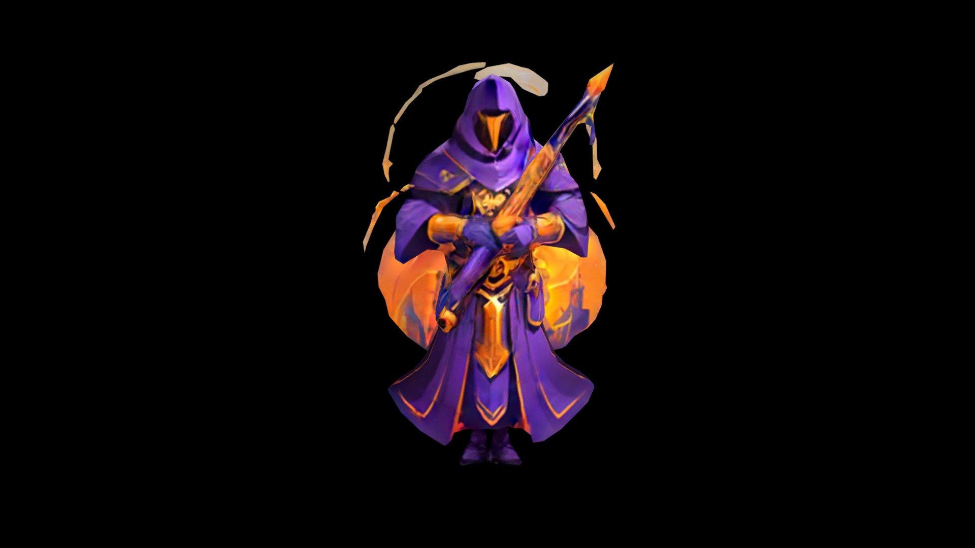 An illustration of an anime-style warrior, dress - Download Free 3D ...