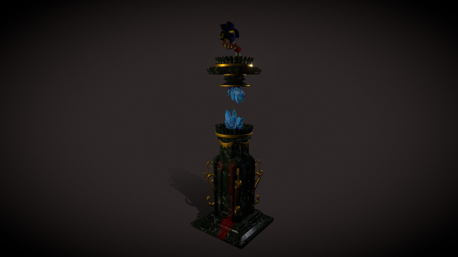 Magic Pedestal (realtime) - 3D model by cedric [80071d2] - Sketchfab