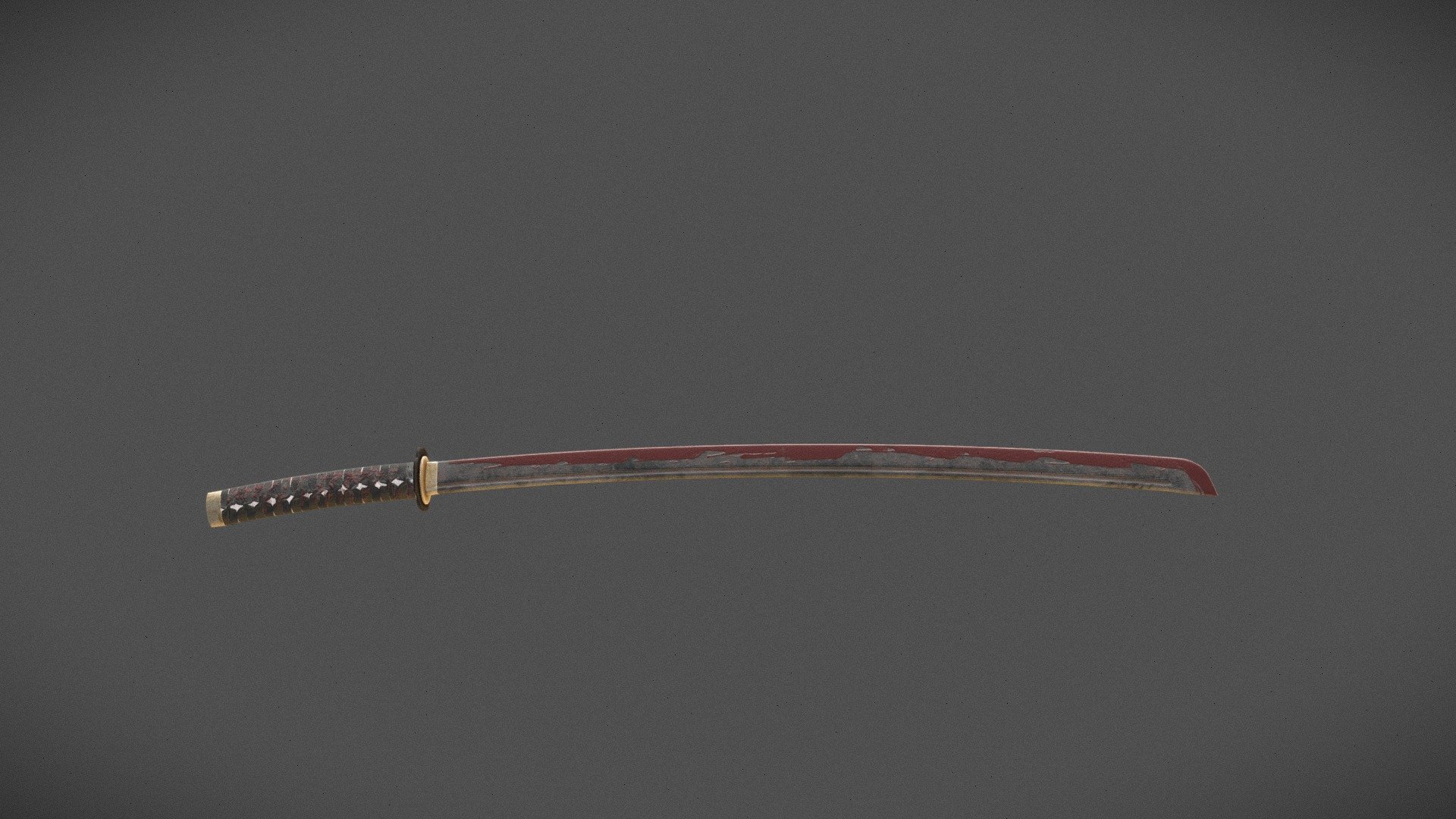 CR_WornRustyKatana - 3D model by Crivera2 [8008bce] - Sketchfab