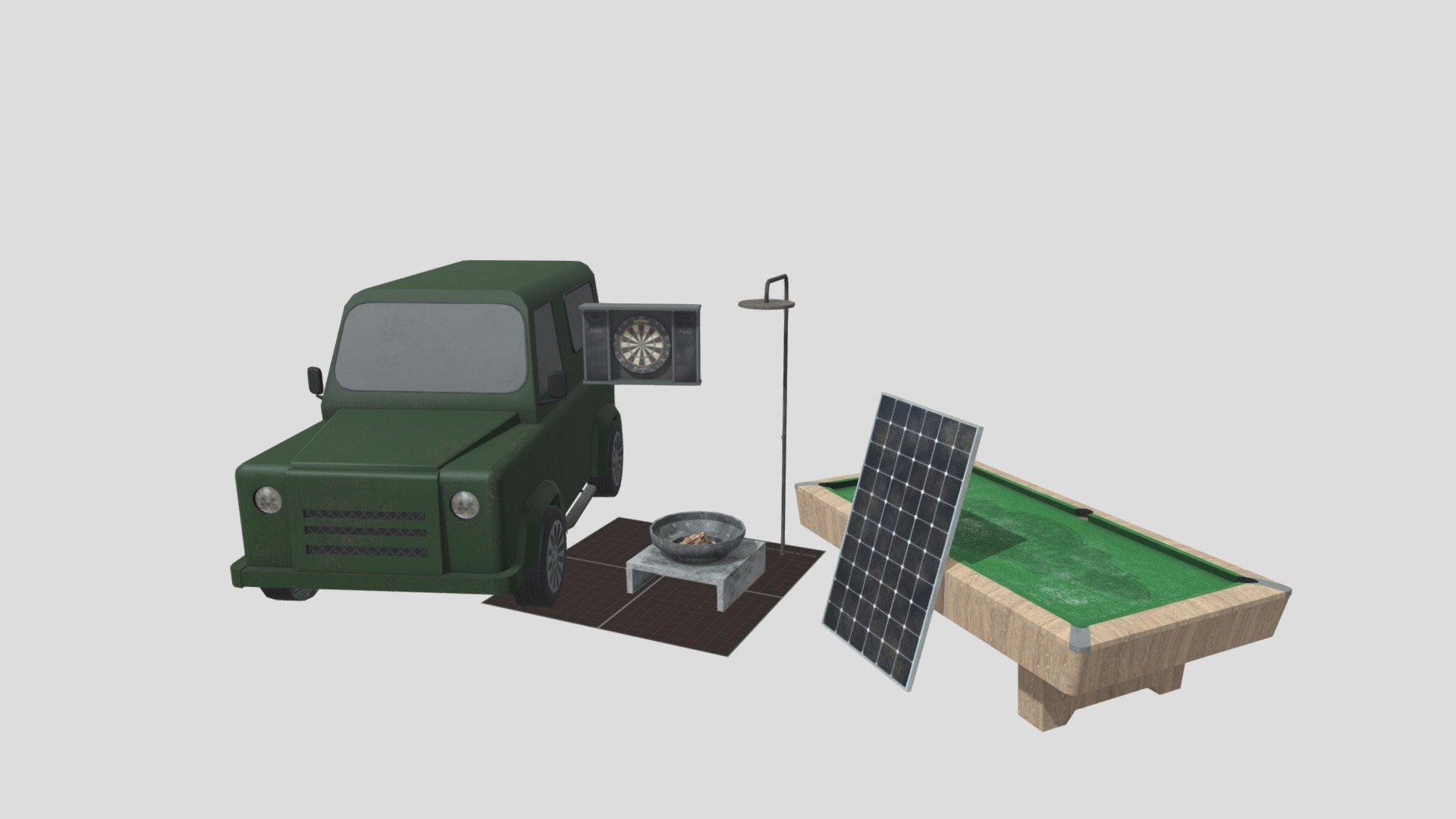 DAE 5 Finished props - Eco House - 3D model by Niels Van der Weeën ...