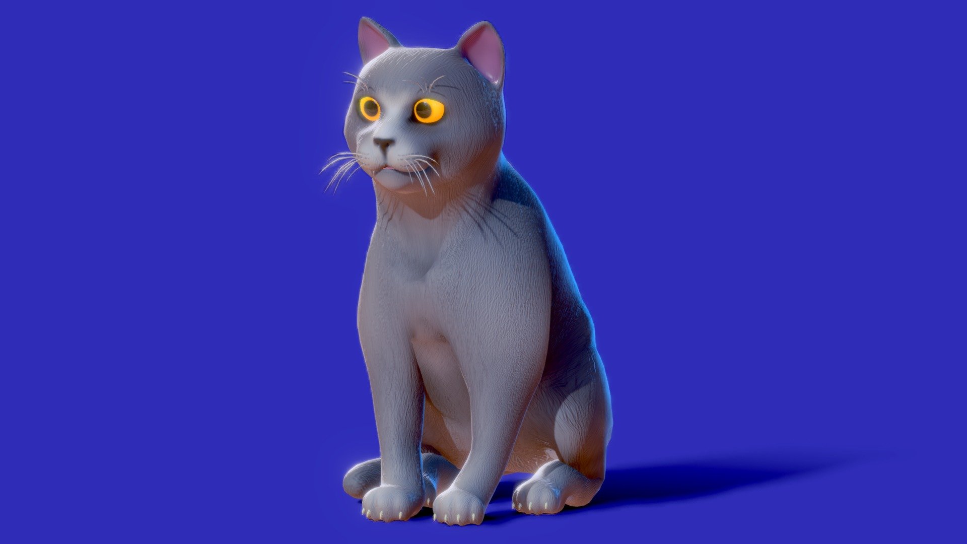 Low poly - Stylized cats - British Short Hair - Buy Royalty Free 3D ...