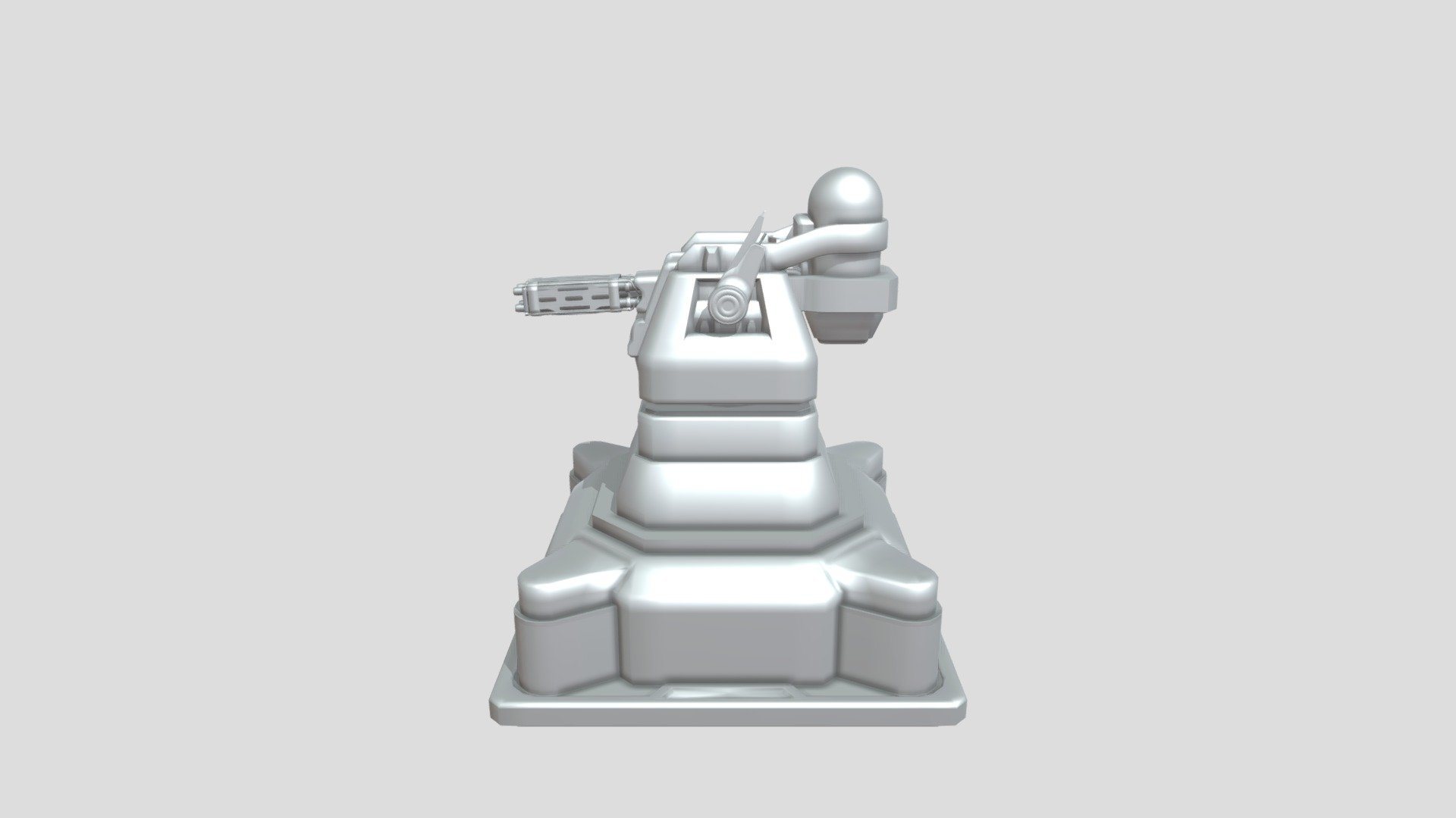 Small CIWS Turret - 3D model by BadMaker [80118da] - Sketchfab
