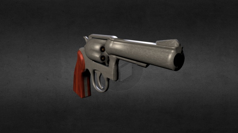 Revolver Textured - Download Free 3D model by Pascal T. Monette ...