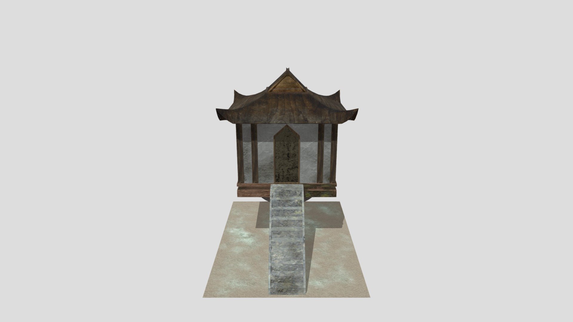 One Pillar House - Download Free 3D model by Chi Pham (@chi.pham ...