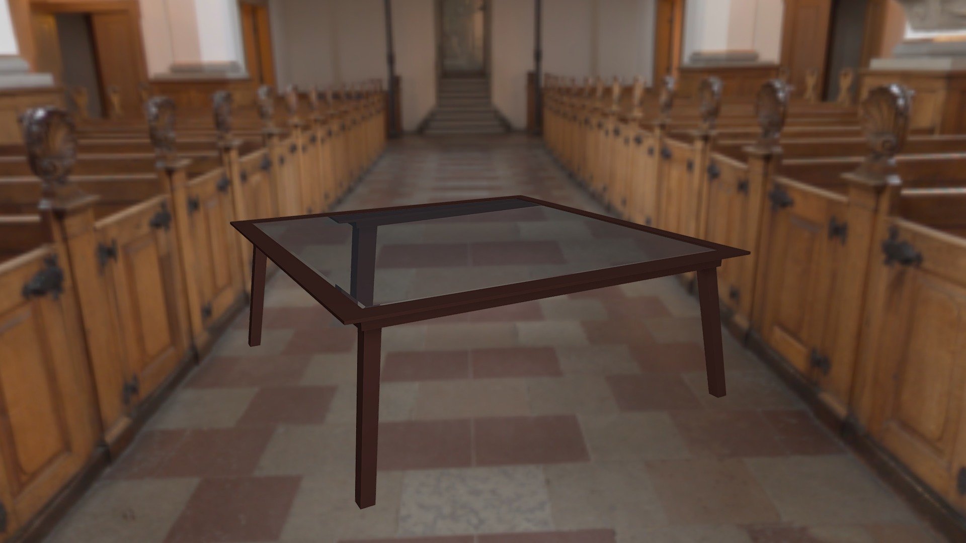 Mirror-top Table - Download Free 3D model by MonoDex [8013221] - Sketchfab