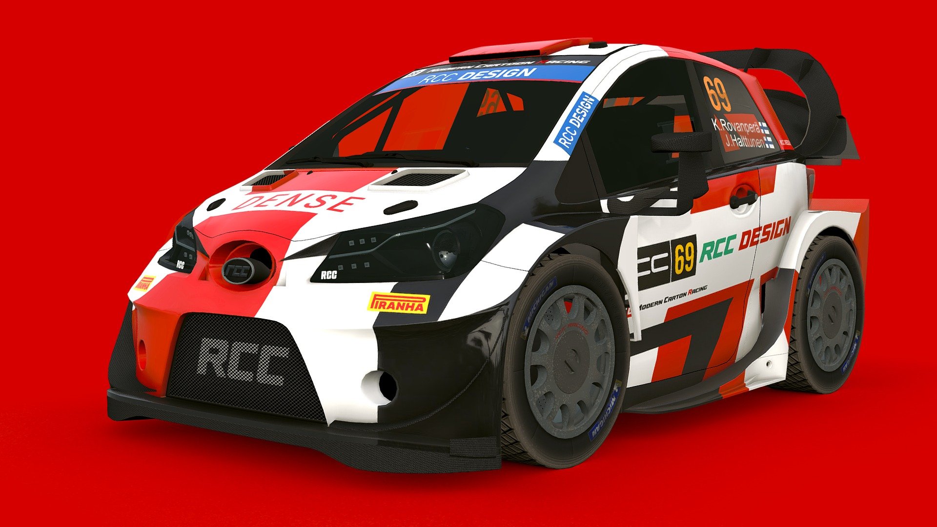Modern Cartoon WRC Car - Toyama Yato R - Buy Royalty Free 3D model by ...