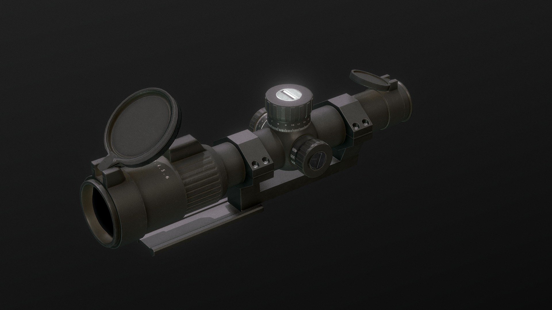 Sniper Scope - 3D model by Vinícius Souza (@vinibudy) [8015924] - Sketchfab