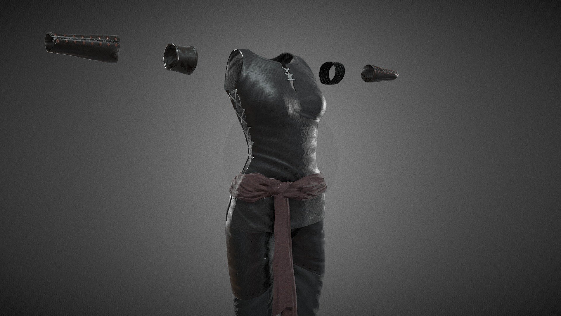 Female Ninja Outfit 1 - Buy Royalty Free 3D model by CG StudioX (@CG ...