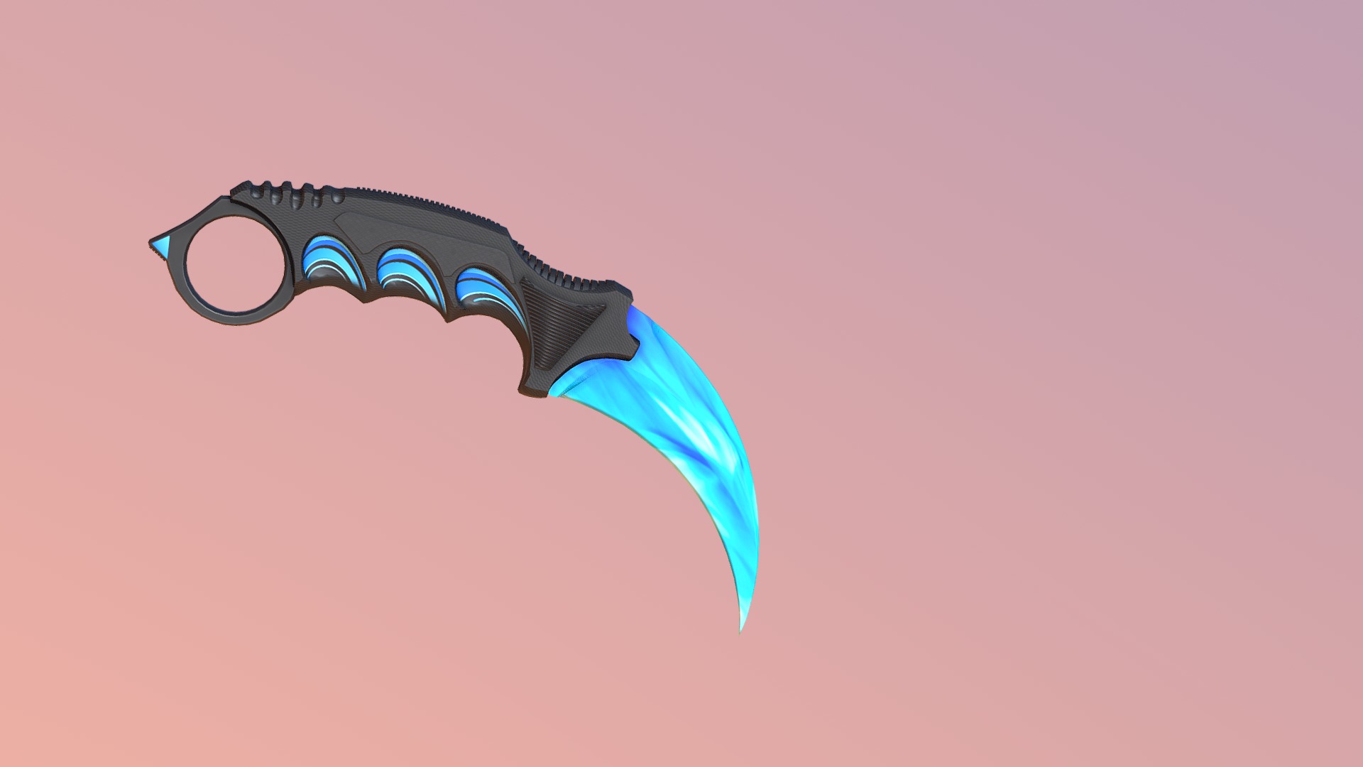 Karambit | Blue Wave - 3D model by xtragambling [80198d7] - Sketchfab