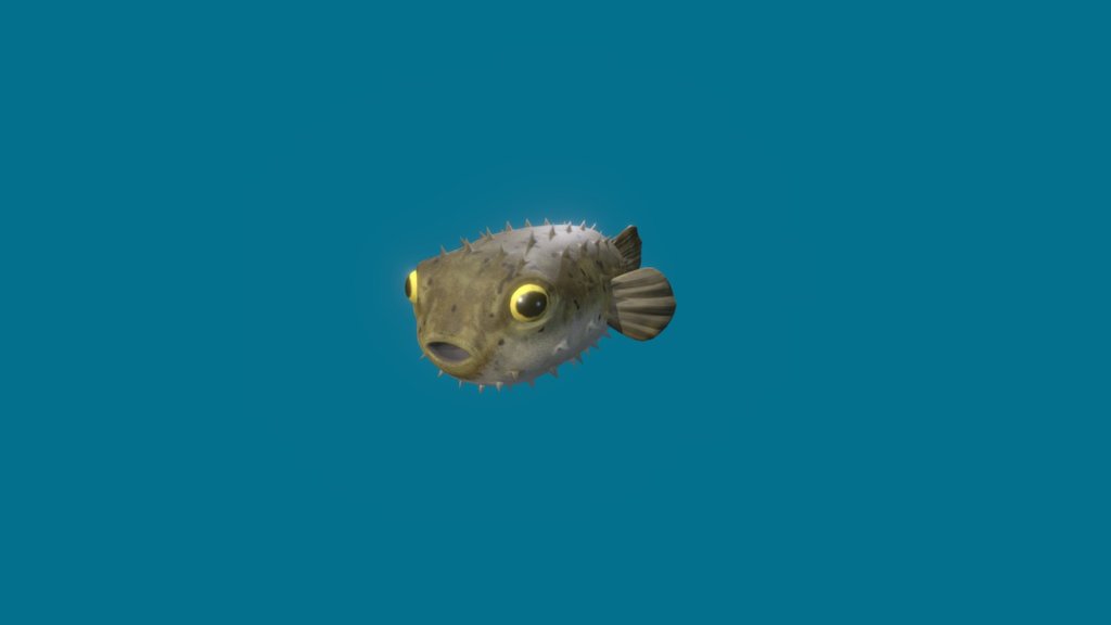 Blowfish - 3D model by Doug Barbosa (@douglas3dart) [8019fda] - Sketchfab