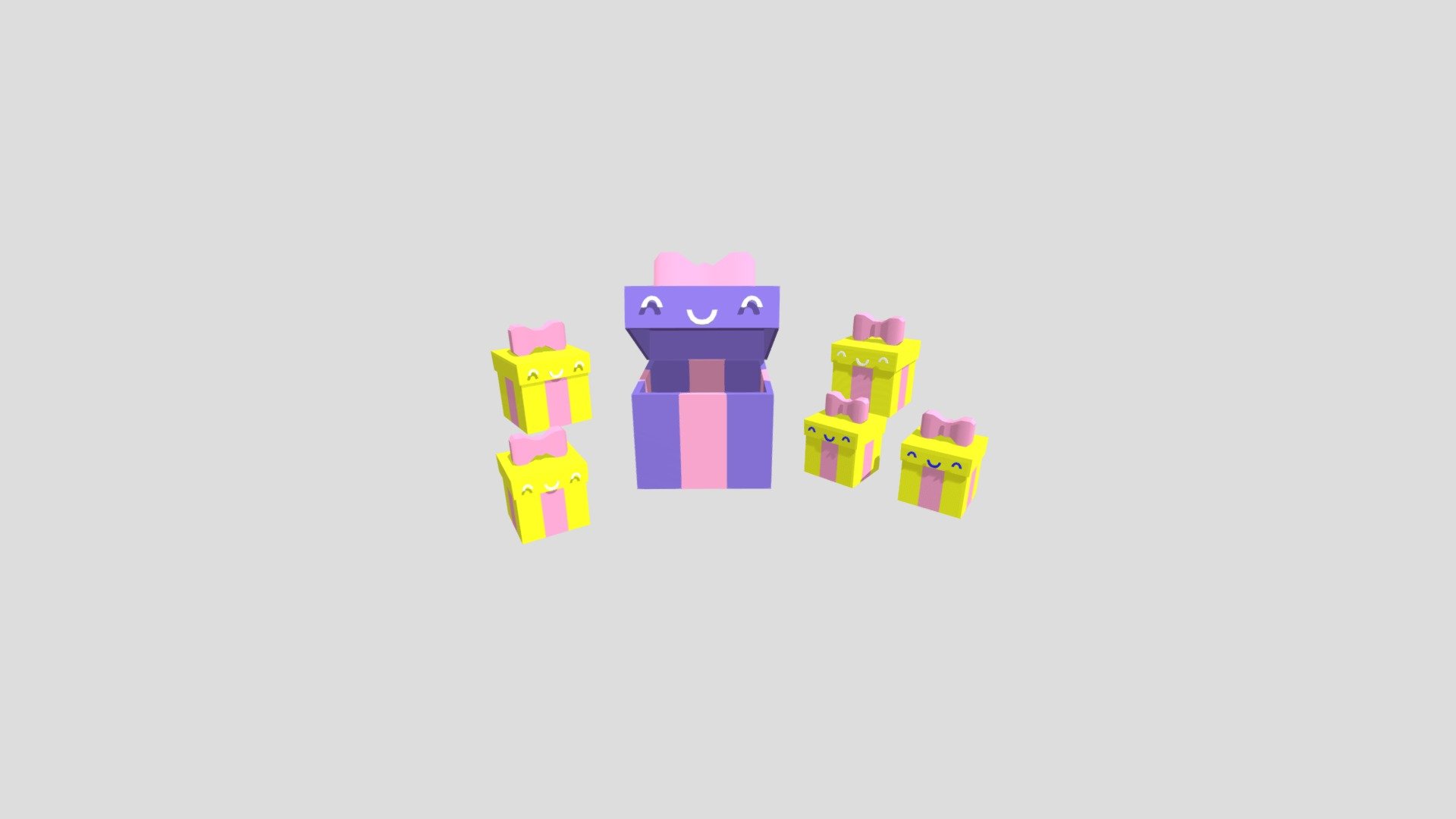 Cute_ Gift - Download Free 3D model by YellowCloudy (@phuongquyen ...