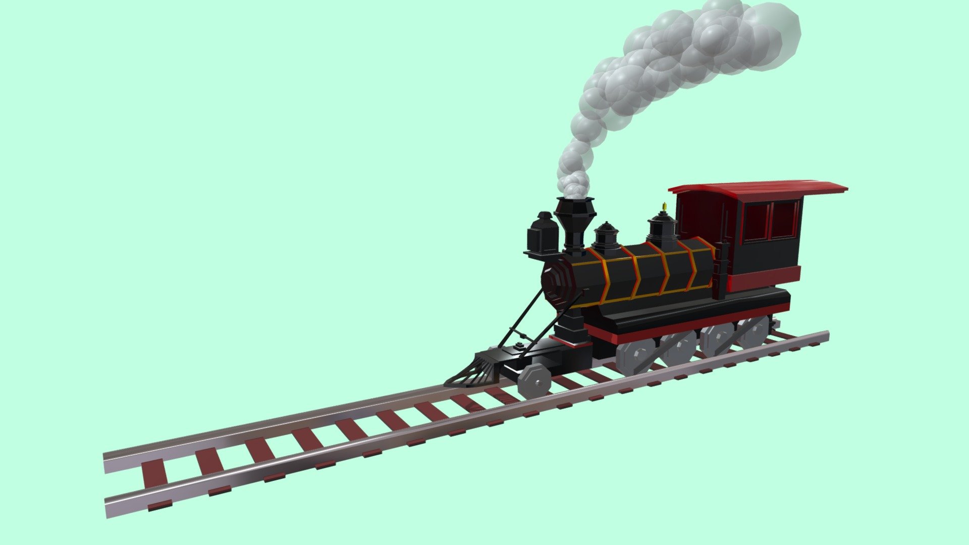 low poly train - 3D model by sunil.aduniversalstudio [802208f] - Sketchfab