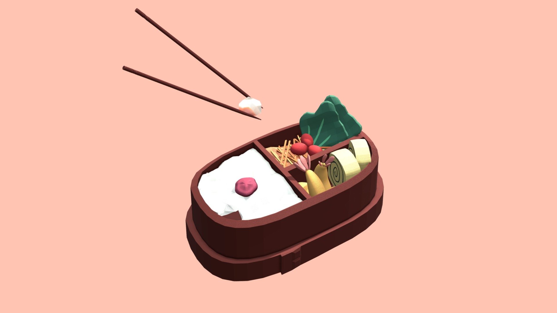 Bento Box - 3D model by Vaun Makes (@vaunmakes) [8023750] - Sketchfab