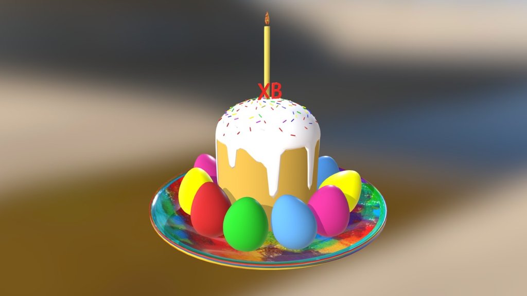 Easter - 3D model by irynaeksaeva (@irinagurzhiy) [80260f7] - Sketchfab