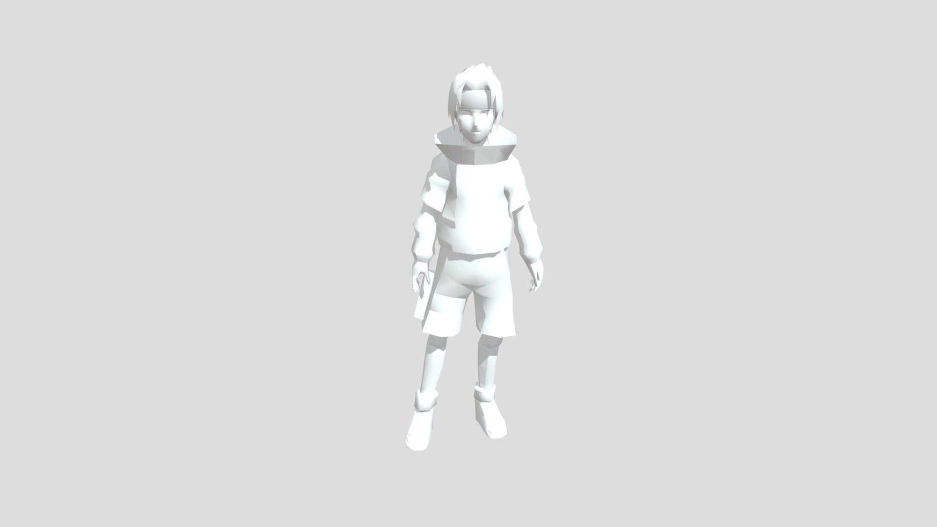 Sasuke Model Rigging Idle Animation 3d Model By Robin Loke Mun