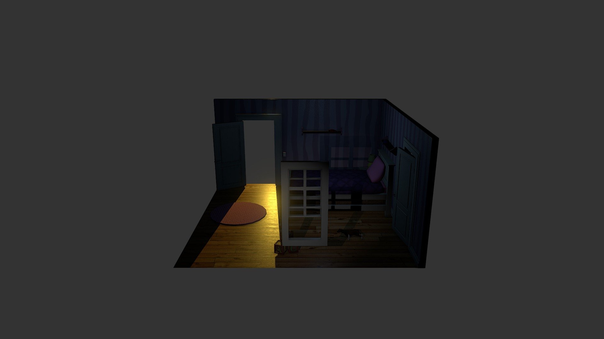 Room scene - 3D model by Adrian.Zaccari [80272ad] - Sketchfab