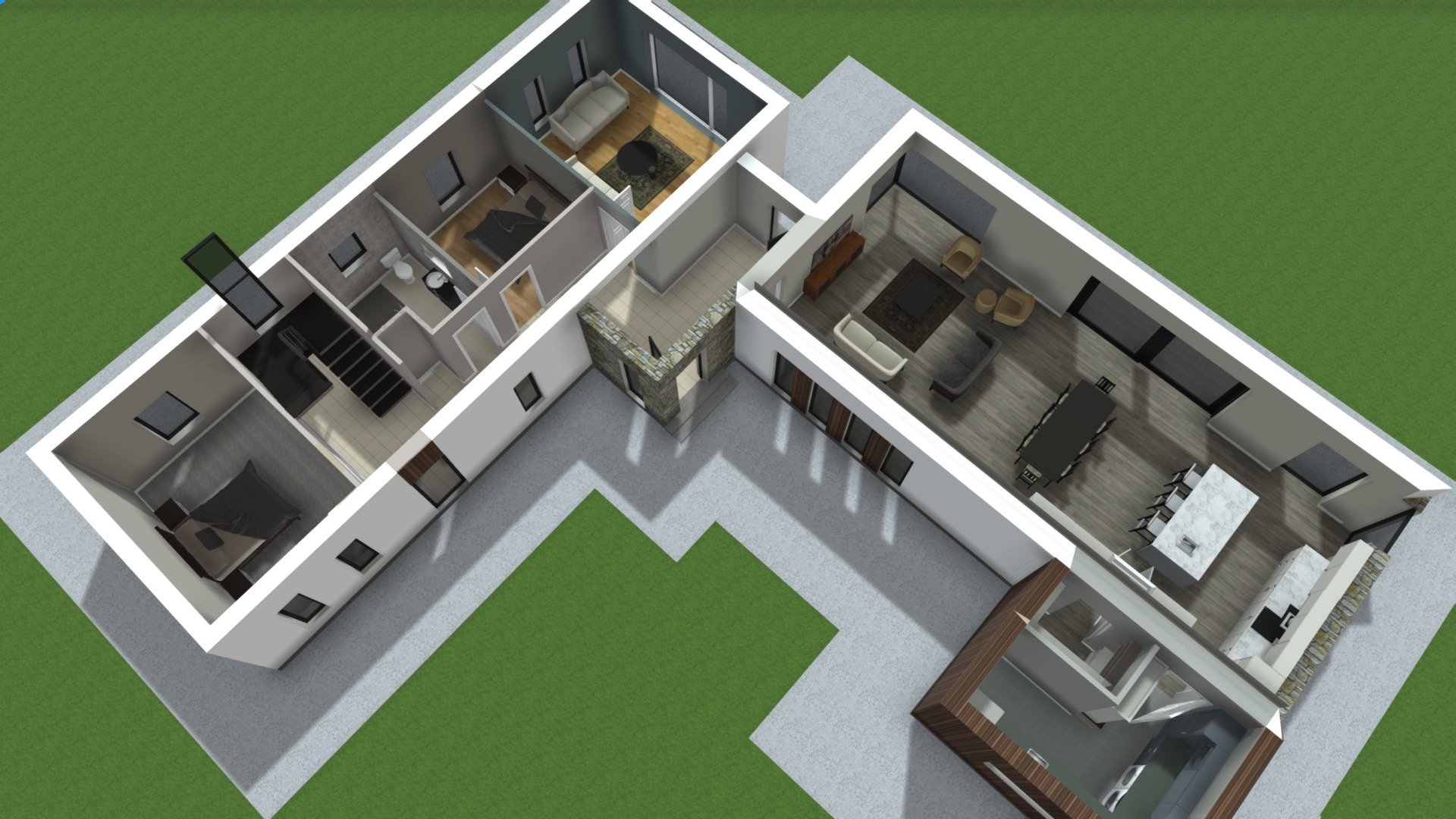 Coll House - Grd Floor Plan - 3D model by Virtual Teic (@dyb) [80299f7 ...