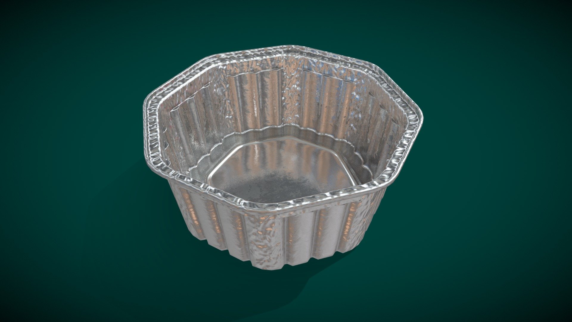 Rounded Aluminum Foil Tray - Buy Royalty Free 3D model by We3Do ...