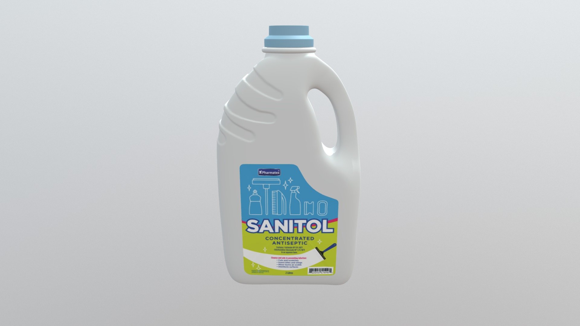 Sanitol Antiseptic - 3D model by riclic [802d971] - Sketchfab
