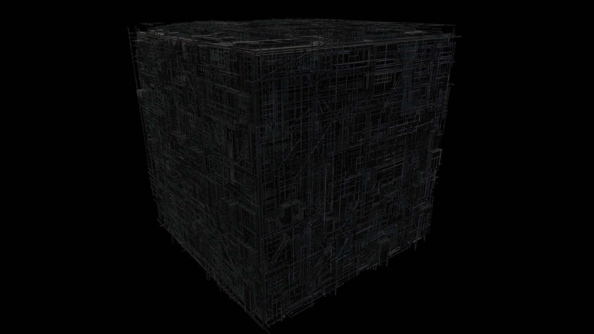 Borg Cube Version 1 - 3D model by Husker2101 (@husker1982) [802e293 ...