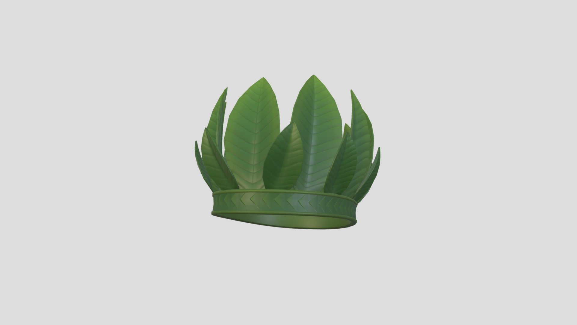 Leaf Crown - Buy Royalty Free 3D model by bariacg [803053f] - Sketchfab ...