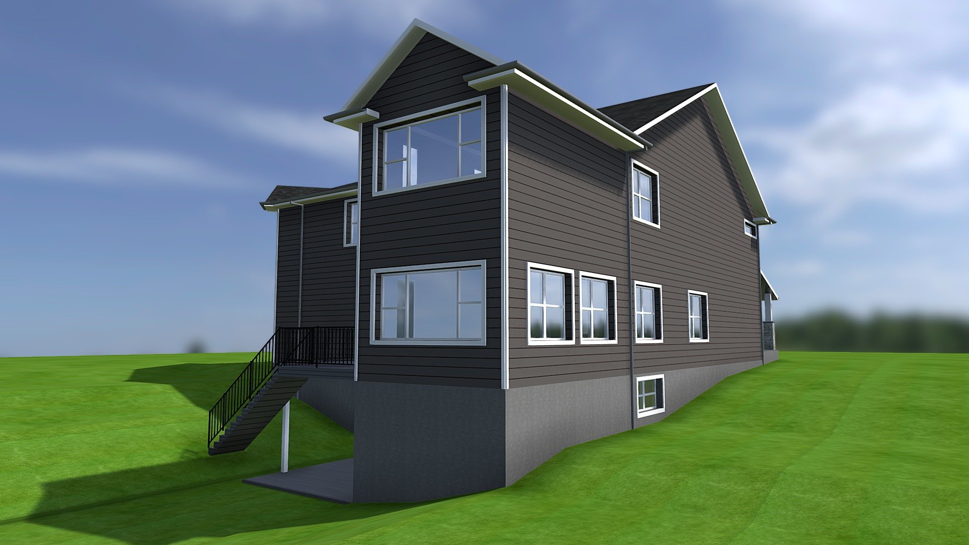 Snyder 3 - 360 spin model of 3D house - 3D model by Render3DQuick ...