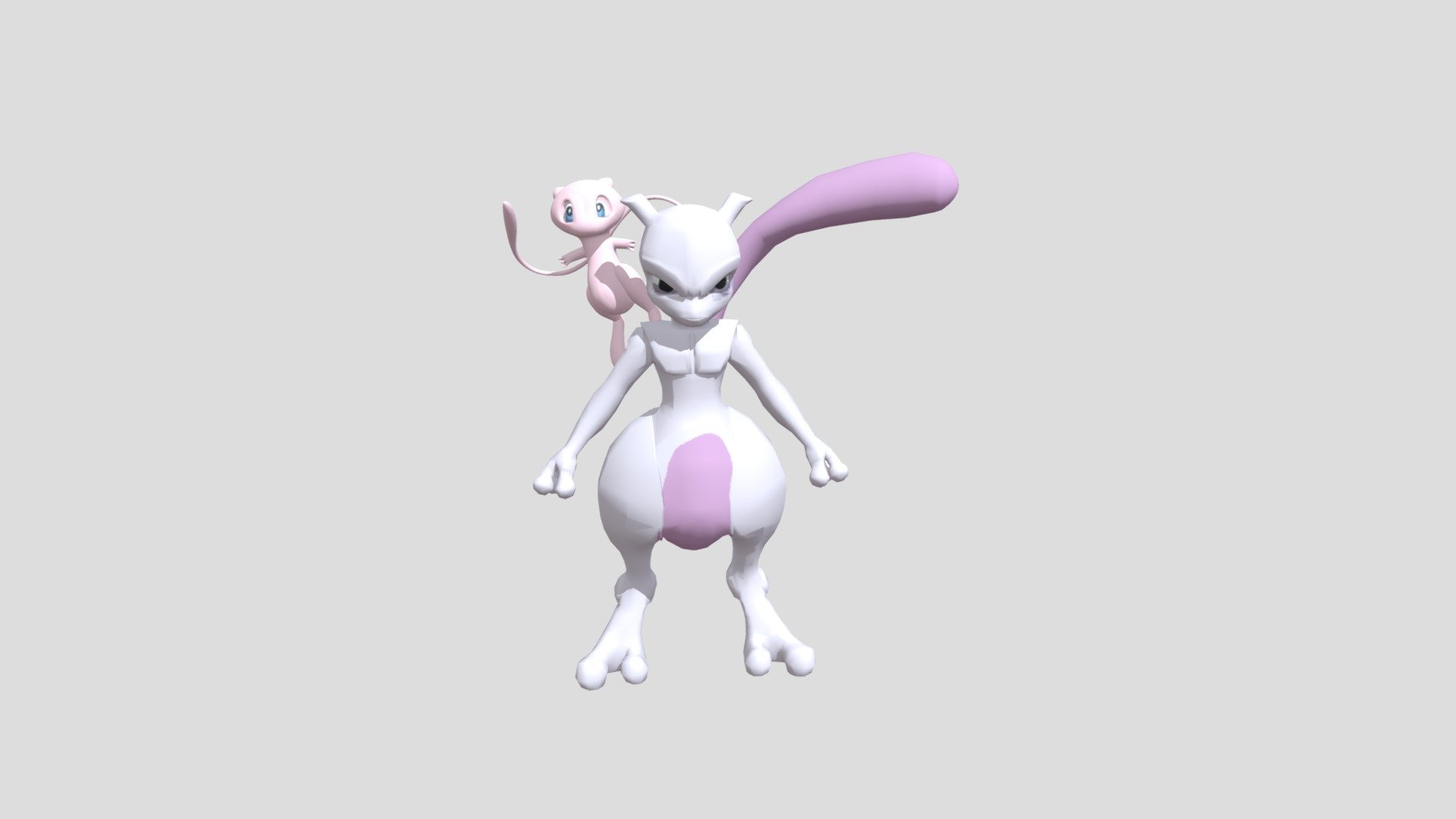 Mewtwo E Mew - Download Free 3D model by faturas.lamas [80332a0 ...