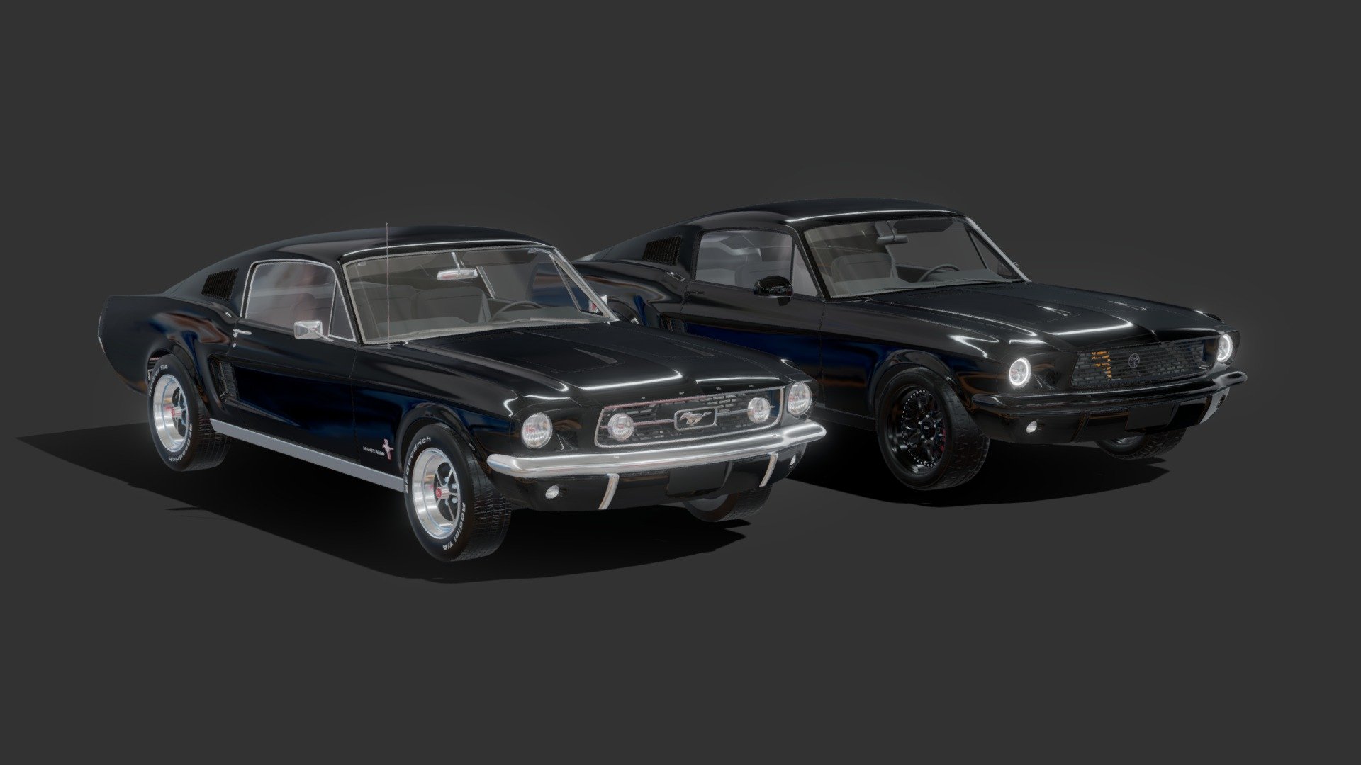 Hypercraft EV Ford Mustang Fastback - 3D model by starsim.com [8034b39 ...