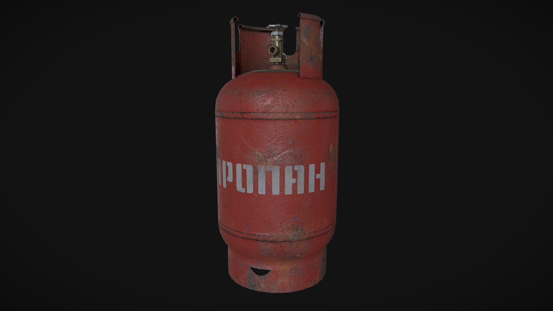 Old gas cylinder (game ready) - Download Free 3D model by Riskyerick ...