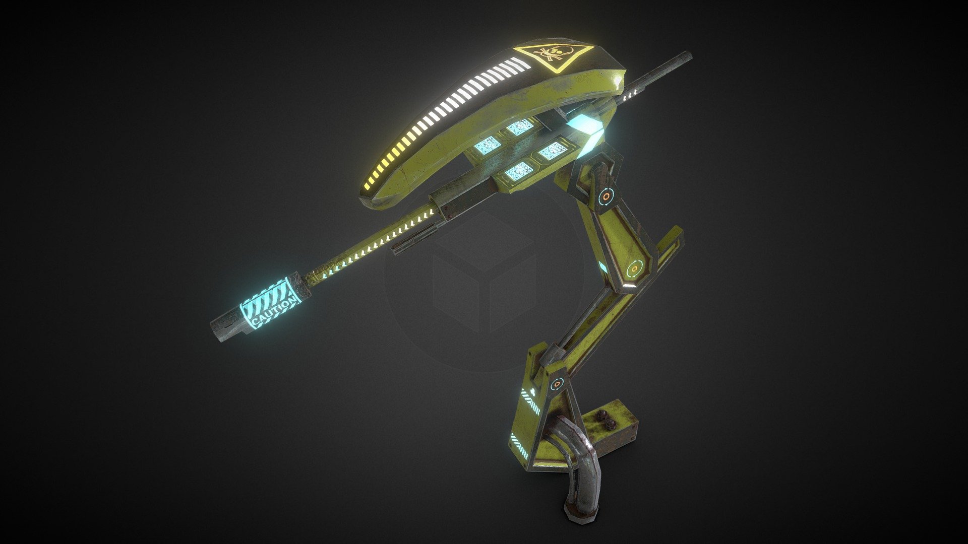 SciFi Robotic arm Boss Elements Video Game. - Buy Royalty Free 3D model ...