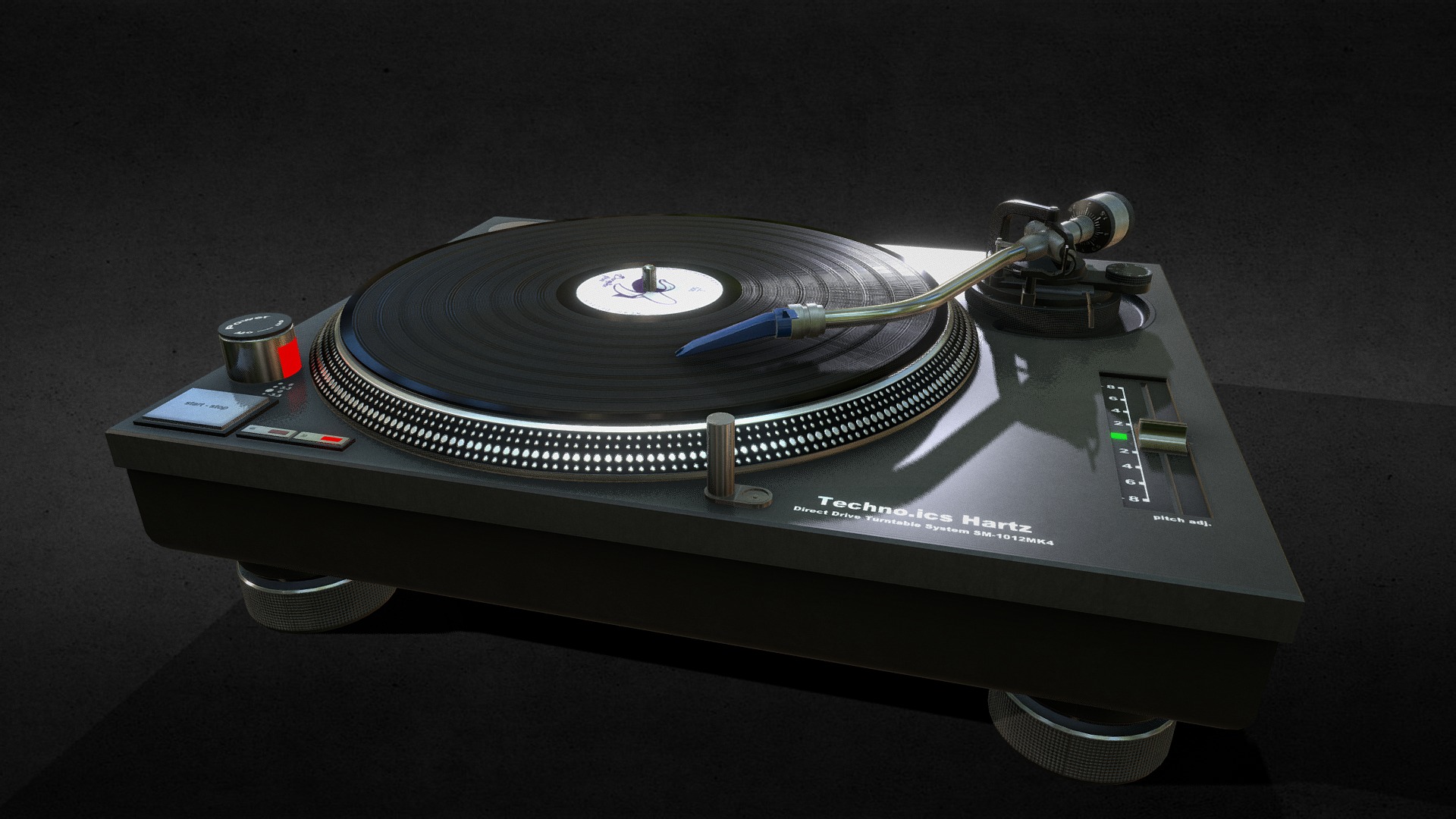 MK2 1210 Turntable - 3D model by GRIP420 [80354fa] - Sketchfab