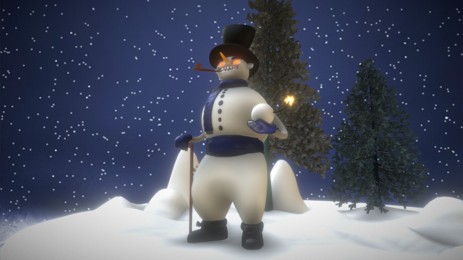 Devil Snowman - Download Free 3D model by Pedram Ashoori ...
