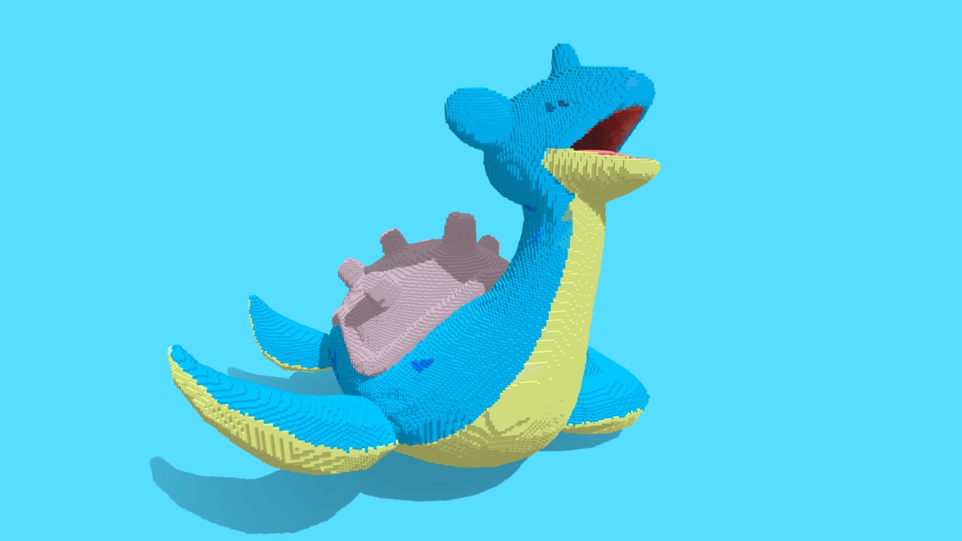 Minecraft Schematic - Pokemon Lapras - Buy Royalty Free 3D model by El ...