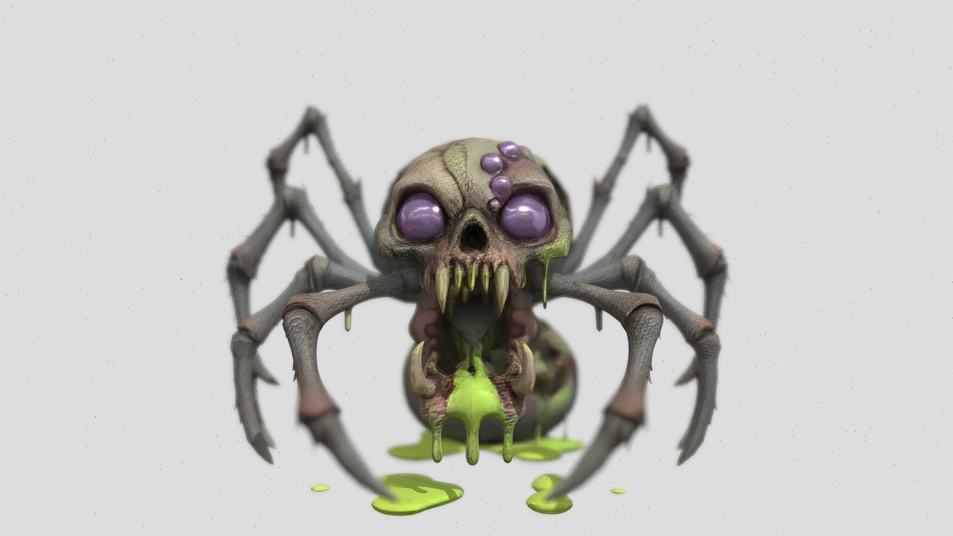 Mutant zombie spider monster - 3D model by cinantix [803a497] - Sketchfab