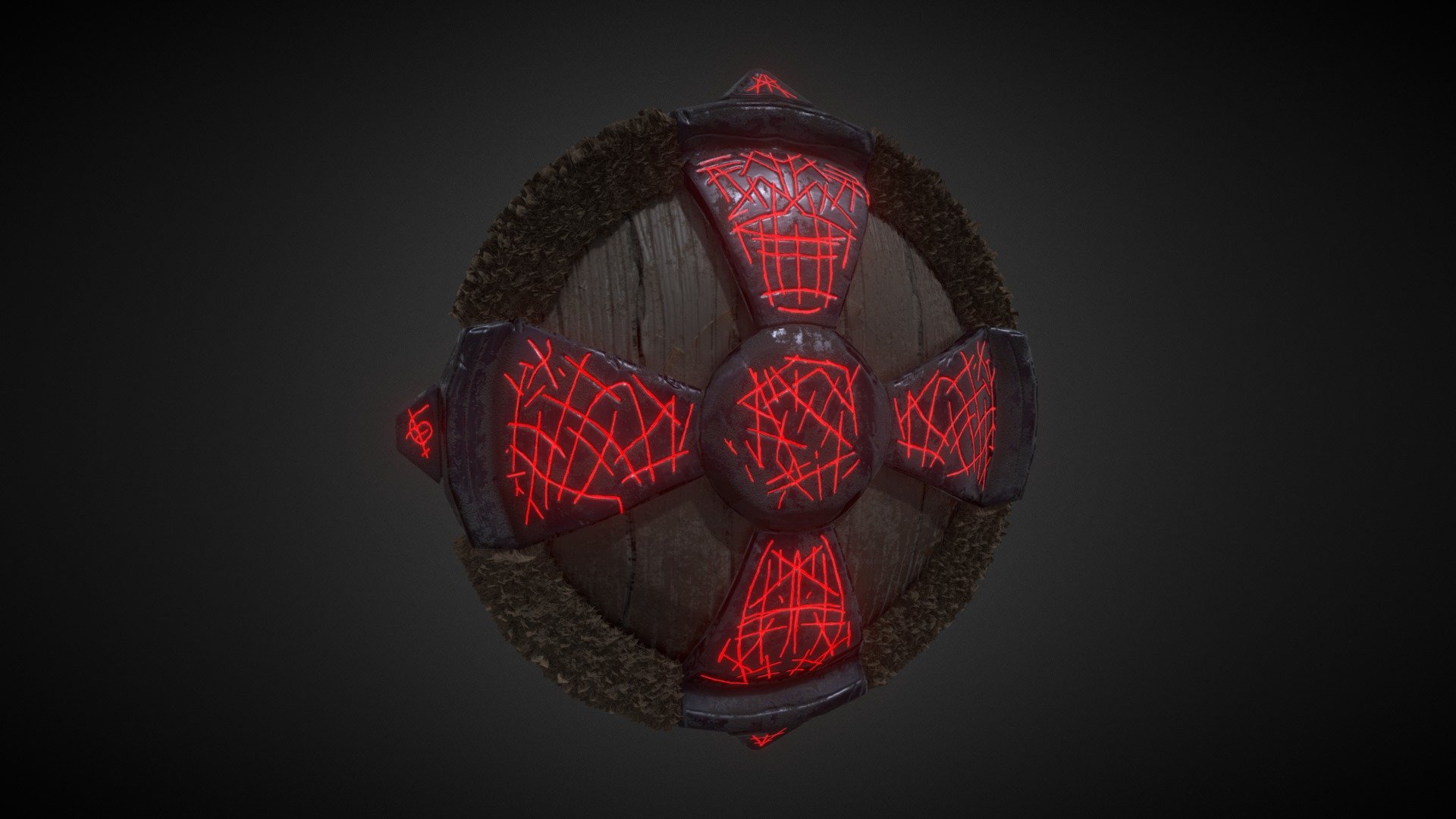 Stylized Viking Fantasy Shield - 3D model by ilyu.ziya (@andhikaardia ...