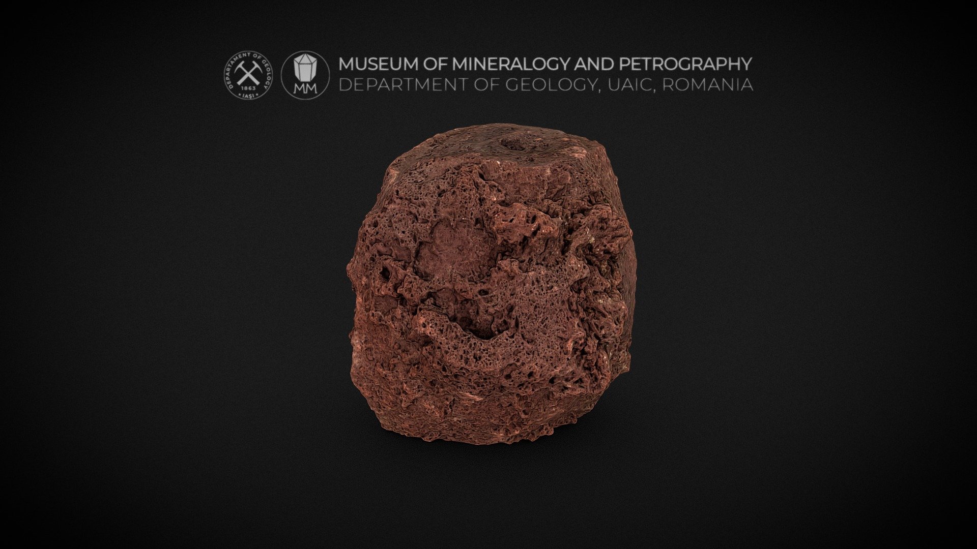 Volcanic bomb of basaltic scoria (igneous rock) - 3D model by Museum of ...