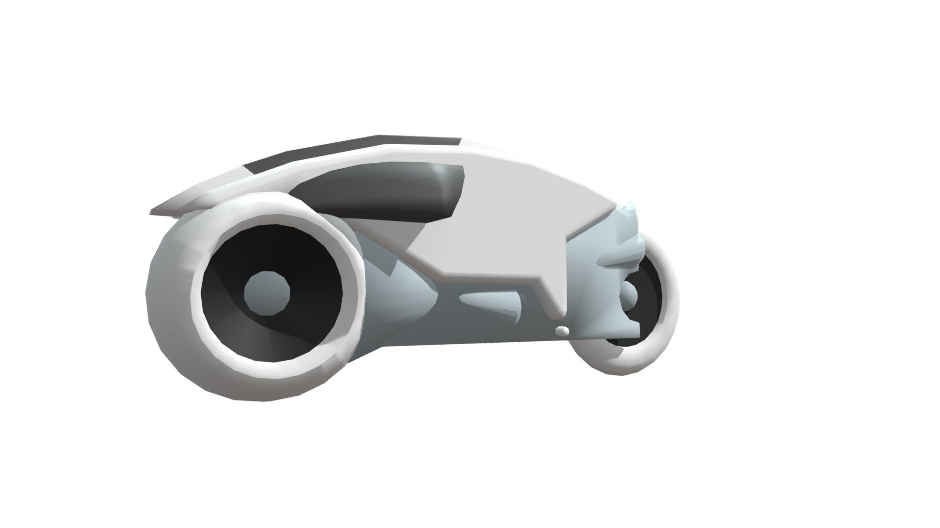 Classic-1982-tron-light-cycle-blue-blend - Download Free 3D model by ...