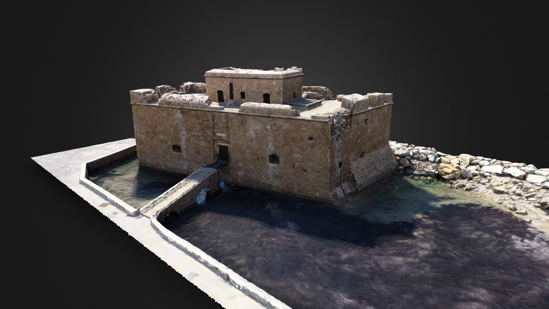 Paphos Castle, Cyprus - Download Free 3D model by hrahaman [803fc34 ...
